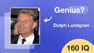 Dolph Lundgren's IQ: 160
