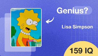 Lisa Simpson Has an Estimated IQ of 159