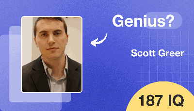 Scott Greer's IQ Is Reported to Be 187