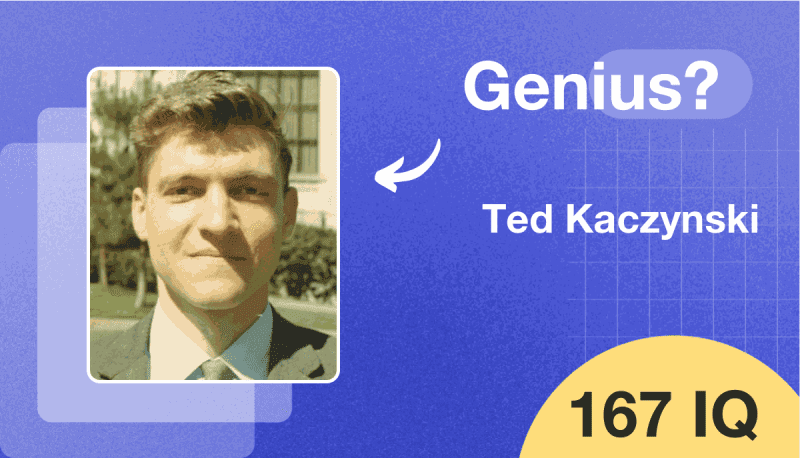 Ted Kaczynski's IQ: 167