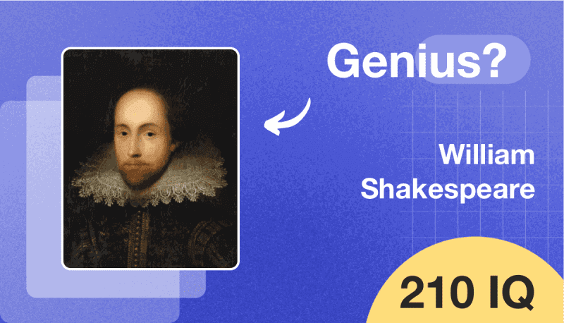 William Shakespeare's IQ Is Reported to Be 210